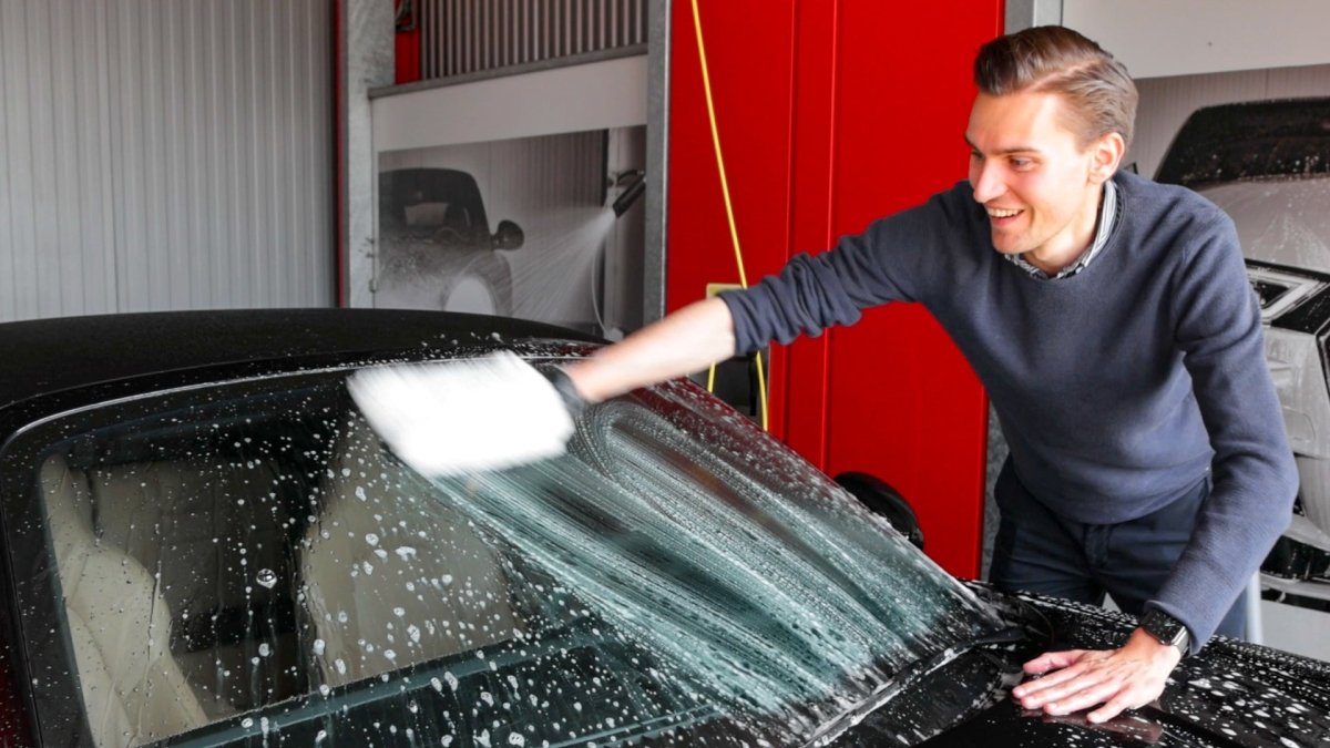 Waschhandschuh Auto in Premium Qualität zur Autowäsche mit Autoshampoo ...